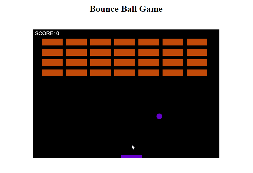 Bounce Ball Game In Javascript With Source Code Sourcecodester